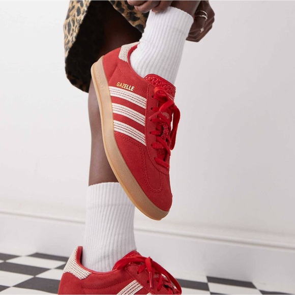 adidas | Shoes | Adidas Originals Gazelle Indoor Suede Sneakers In Red ...